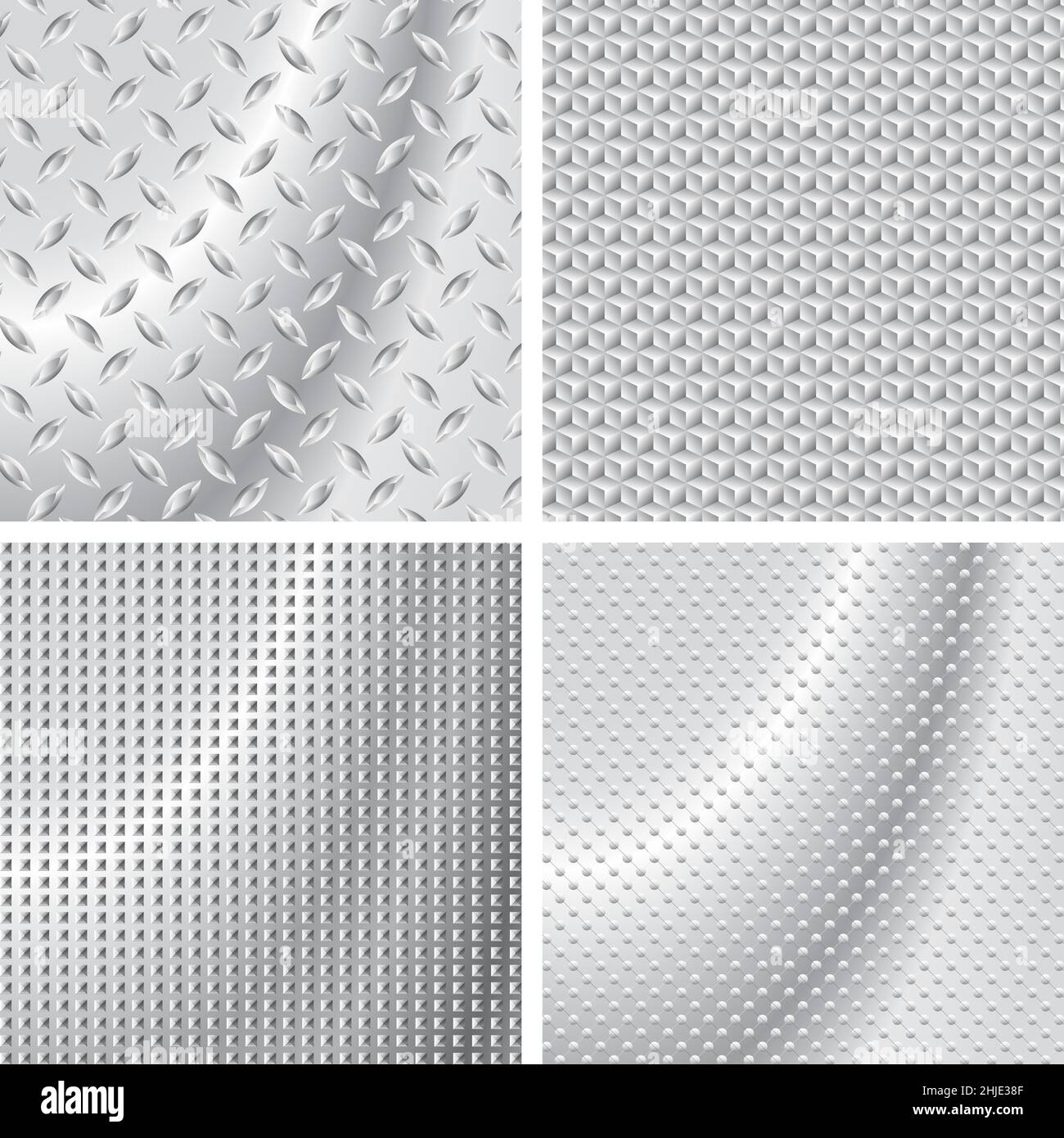 High-resolution metal textures pack featuring diamond plate, mesh, and ...