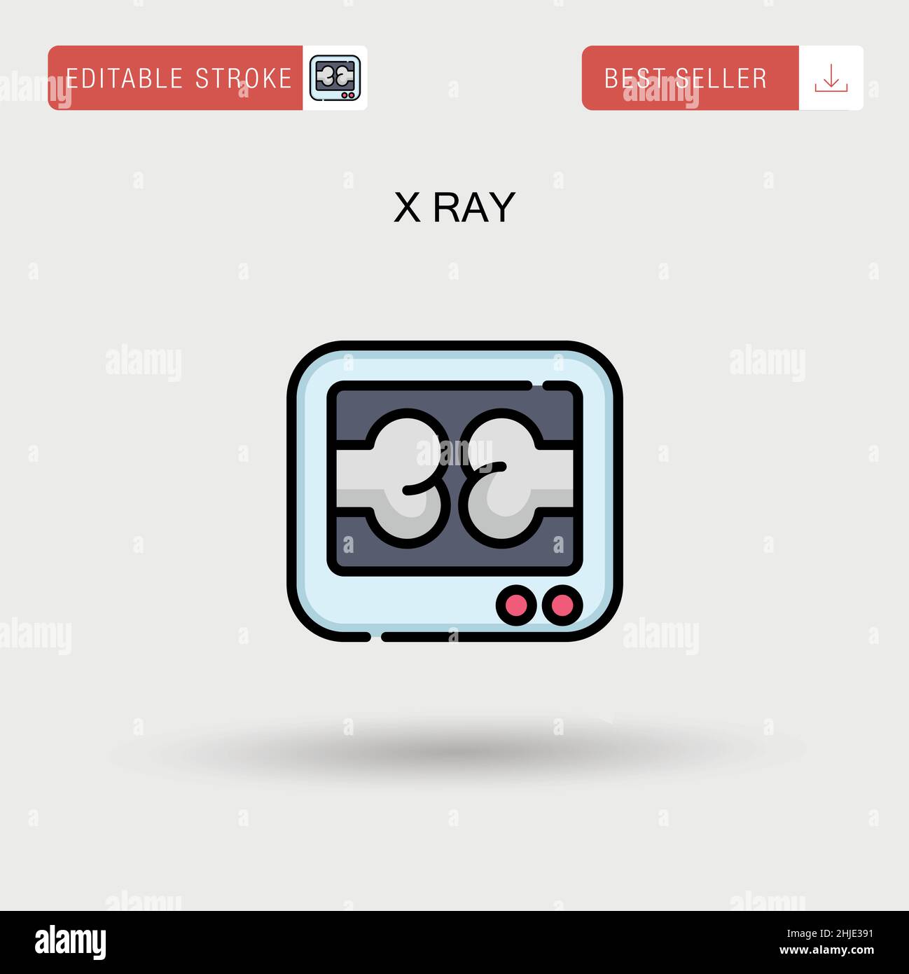 X ray Simple vector icon Stock Vector Image & Art - Alamy