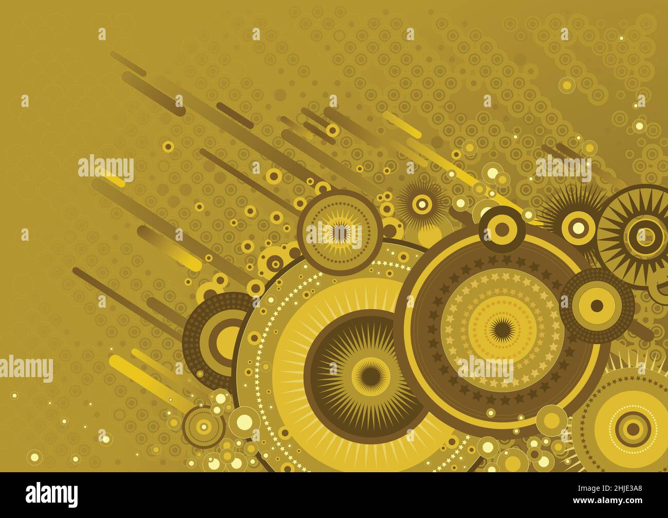 Gold circle pattern background vectors Stock Vector Image & Art - Alamy