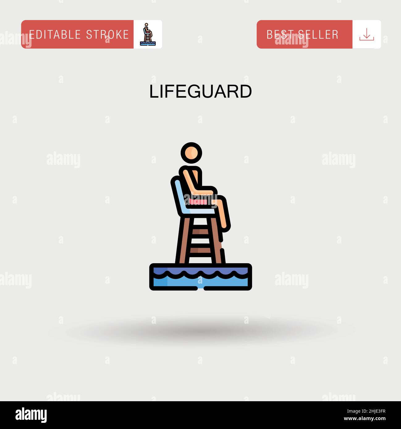 Lifeguard safety swimming pool Stock Vector Images - Alamy