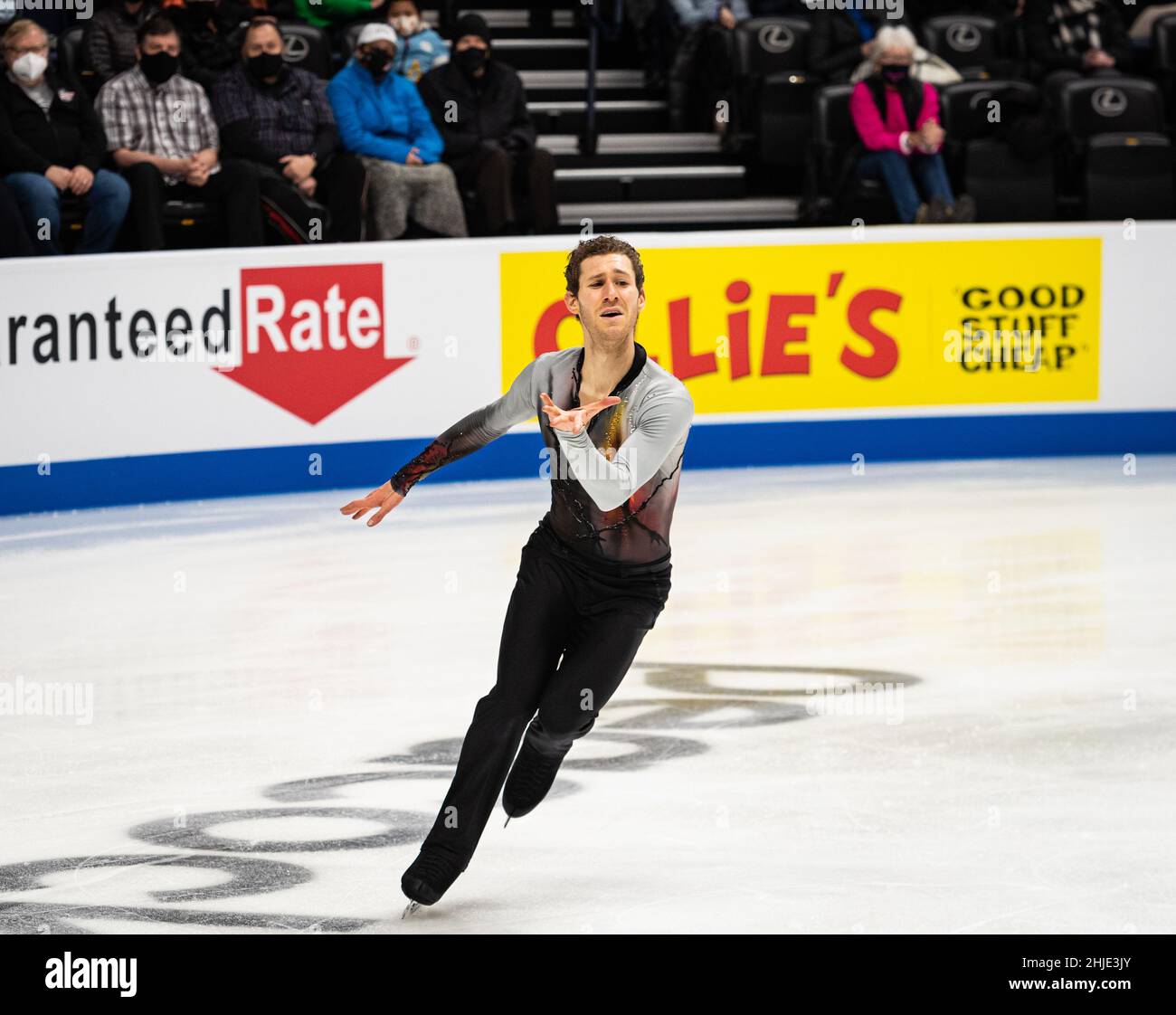 Jason Brown performs his "Schindler's List" free skate at the U.S ...