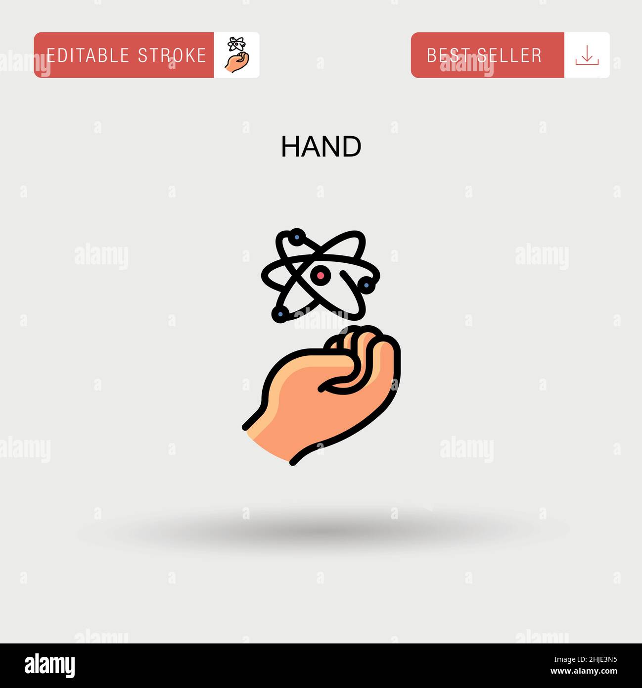 Hand Simple vector icon Stock Vector Image & Art - Alamy