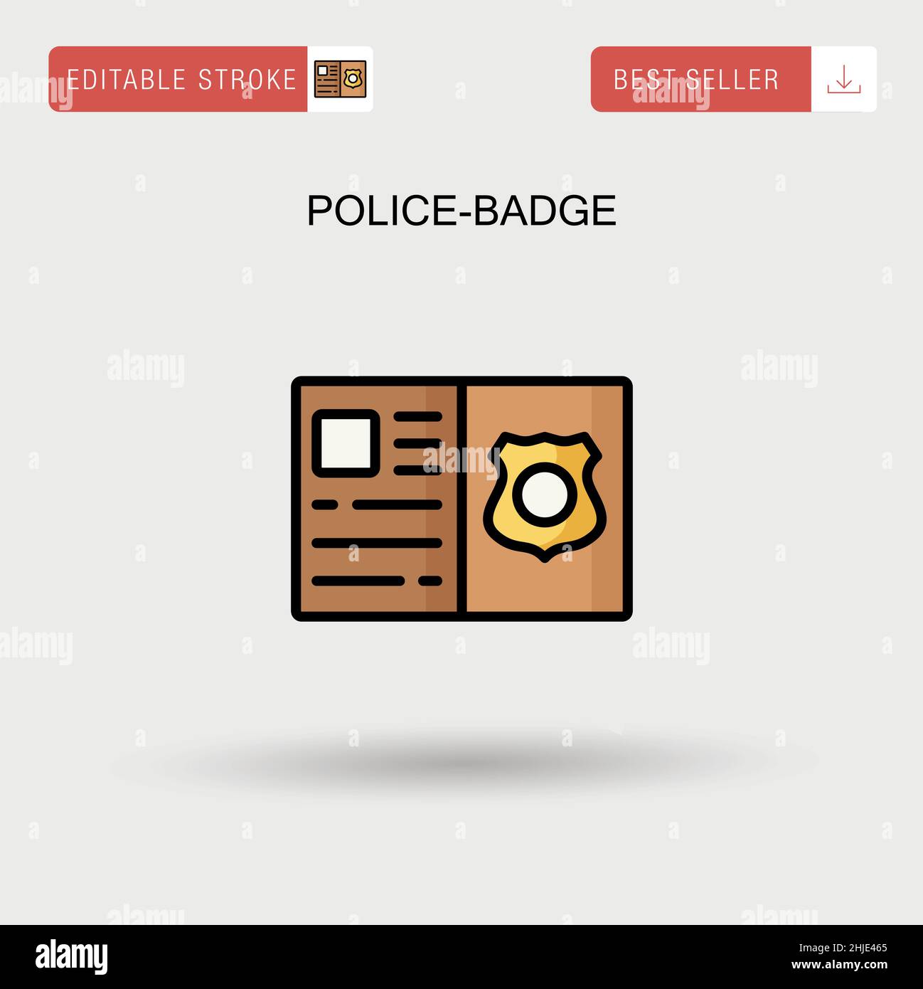 Police-badge Simple vector icon Stock Vector Image & Art - Alamy