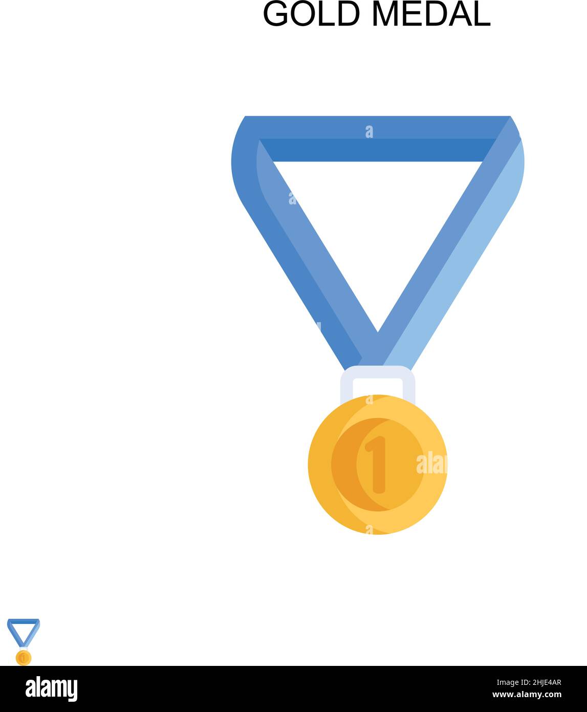 Gold medal Stock Vector Images - Alamy