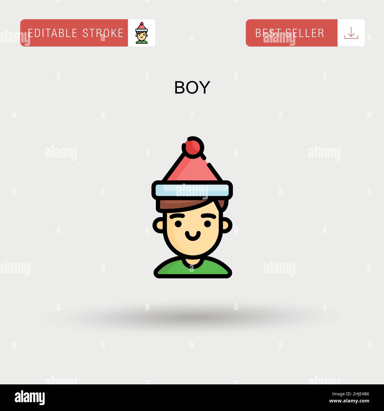 Boy Simple vector icon Stock Vector Image & Art - Alamy
