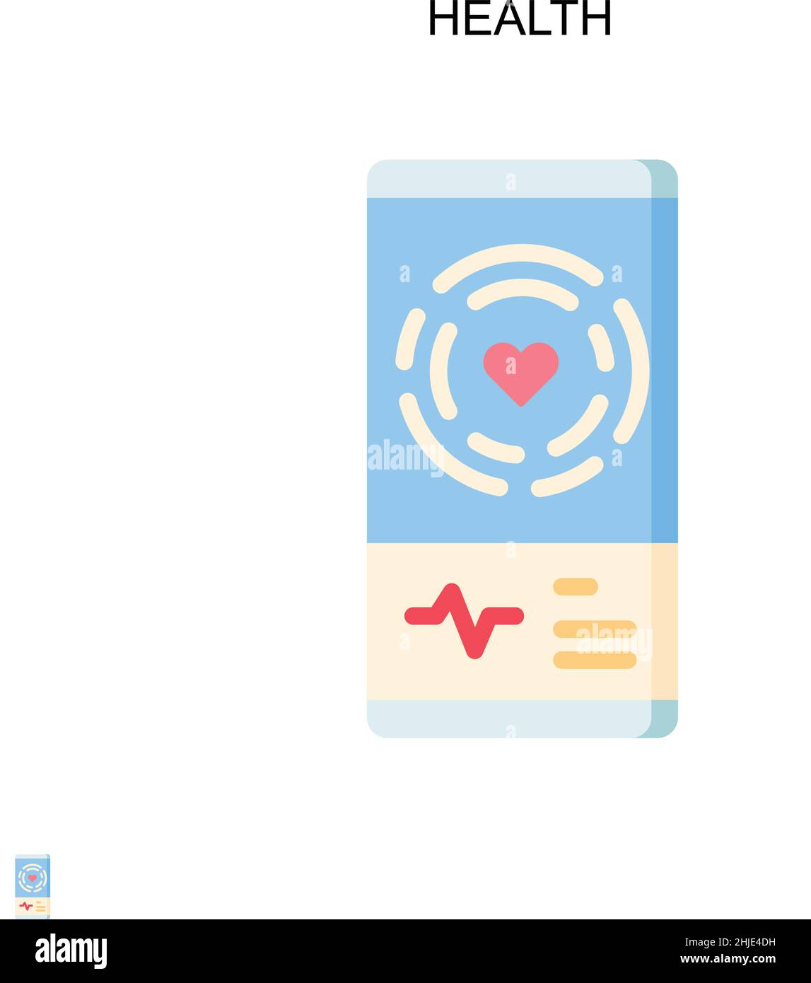 Health Simple vector icon. Illustration symbol design template for web ...
