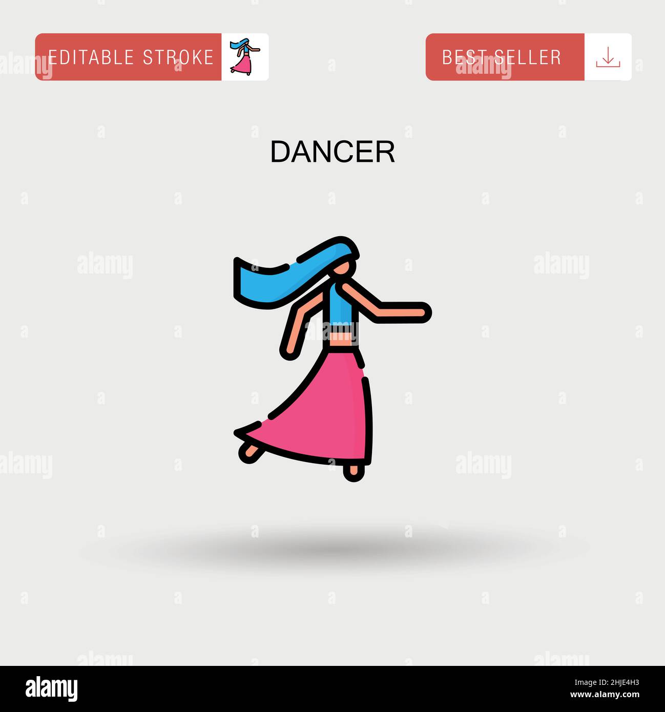 Dancer jump Stock Vector Images - Alamy
