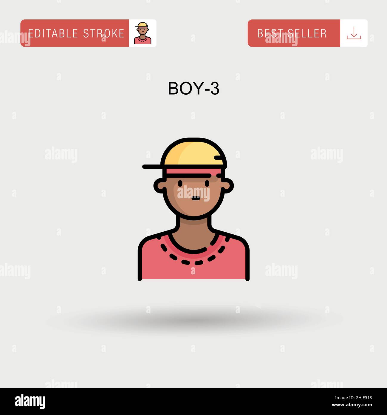 Boy-3 Simple vector icon Stock Vector Image & Art - Alamy