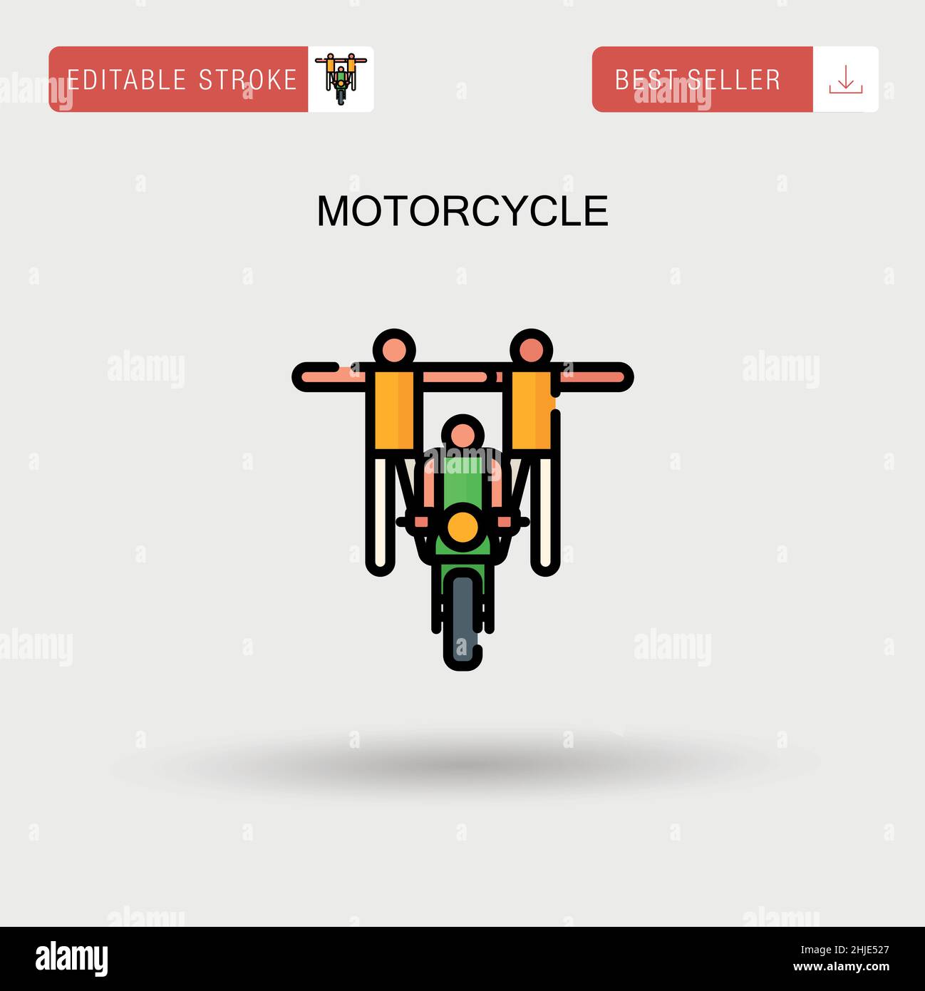 Motorbike road view Stock Vector Images - Alamy