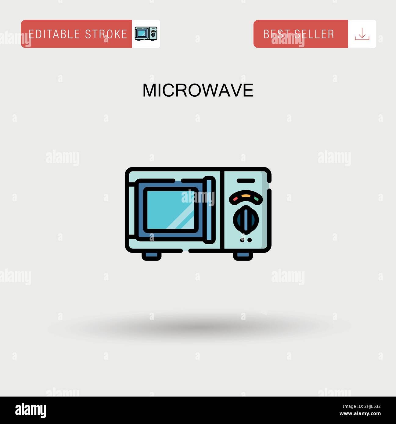 Microwave oven door open Stock Vector Images - Alamy