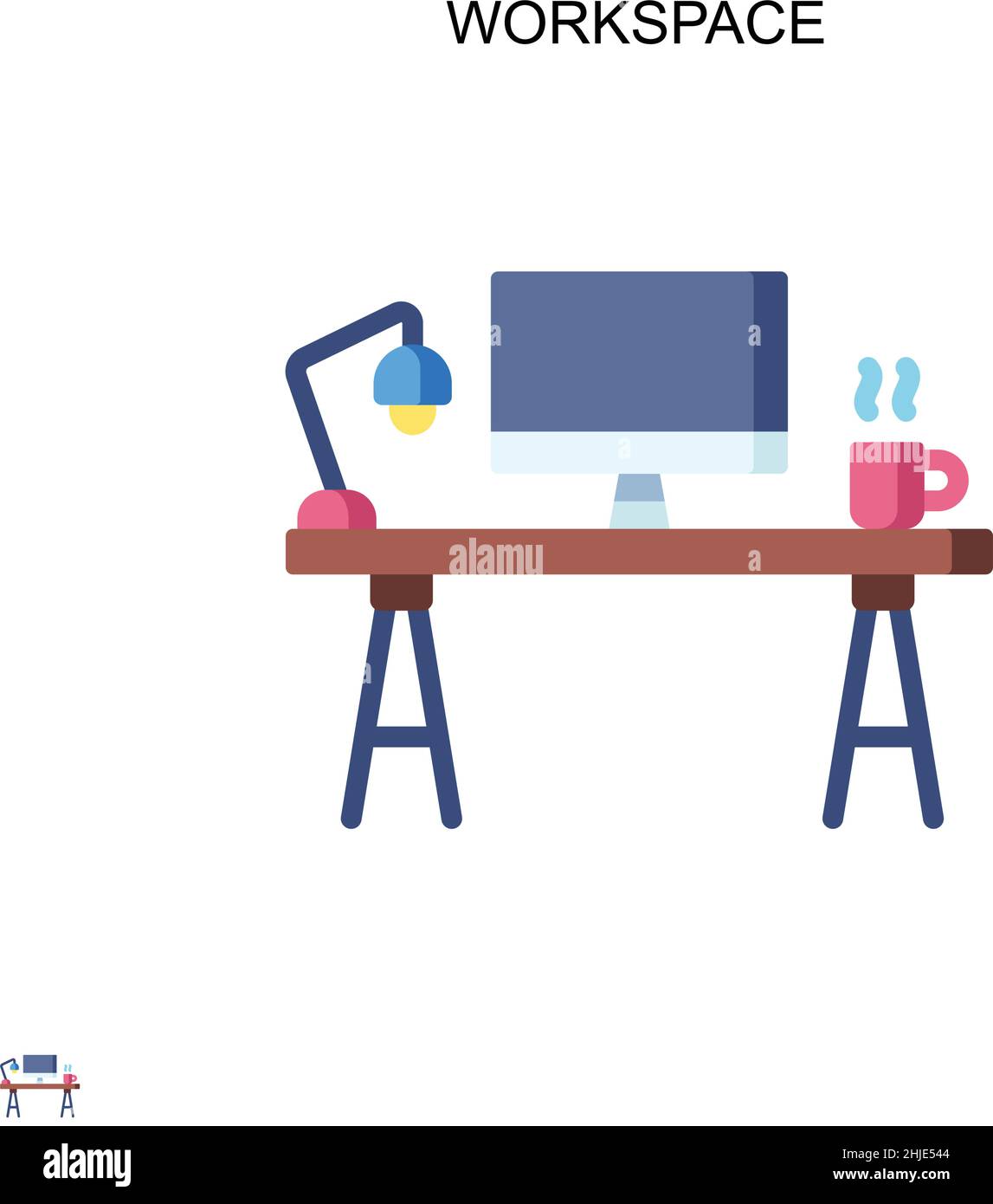 Workspace design Stock Vector Images - Alamy