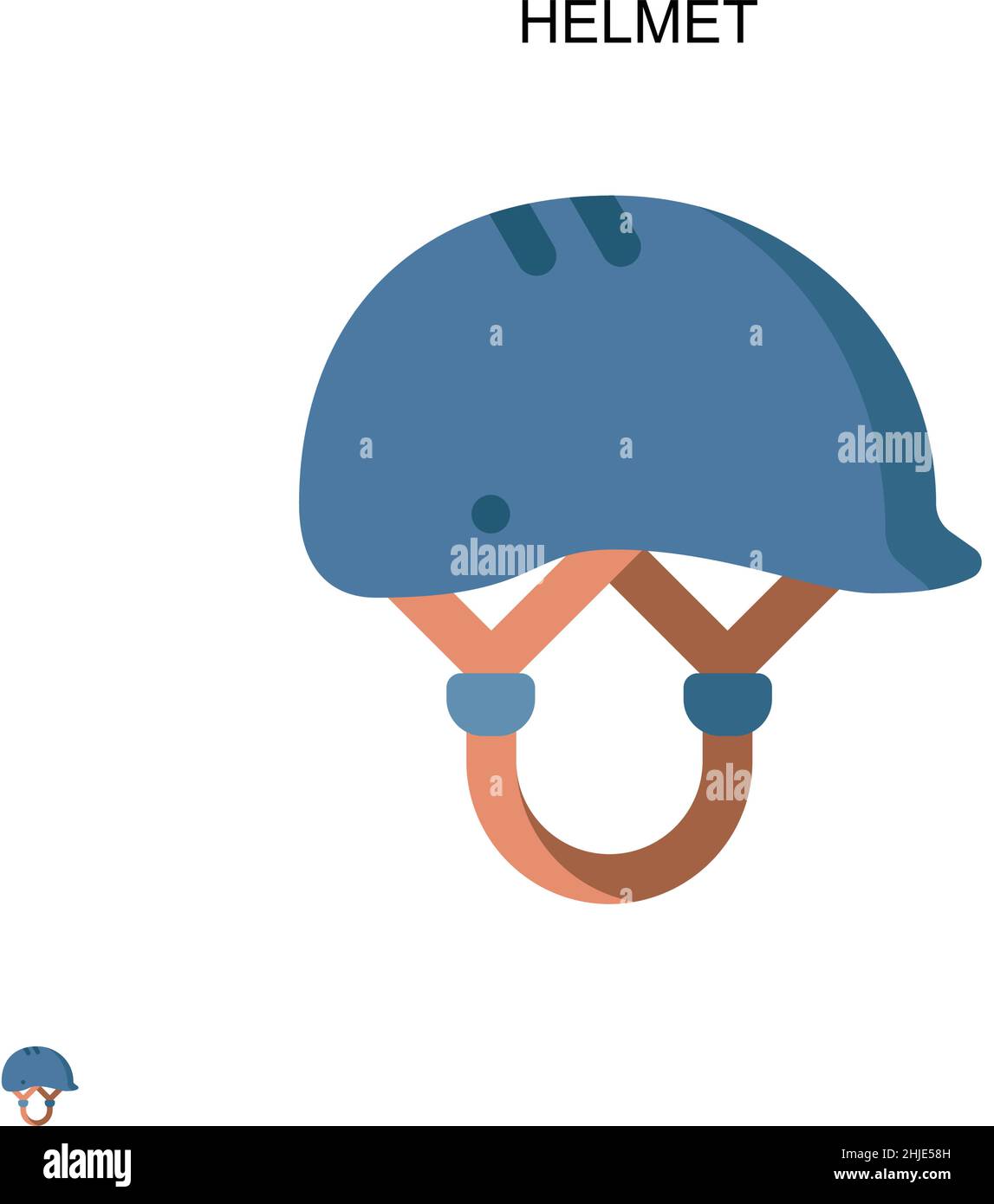 Helmet Simple vector icon. Illustration symbol design template for web ...