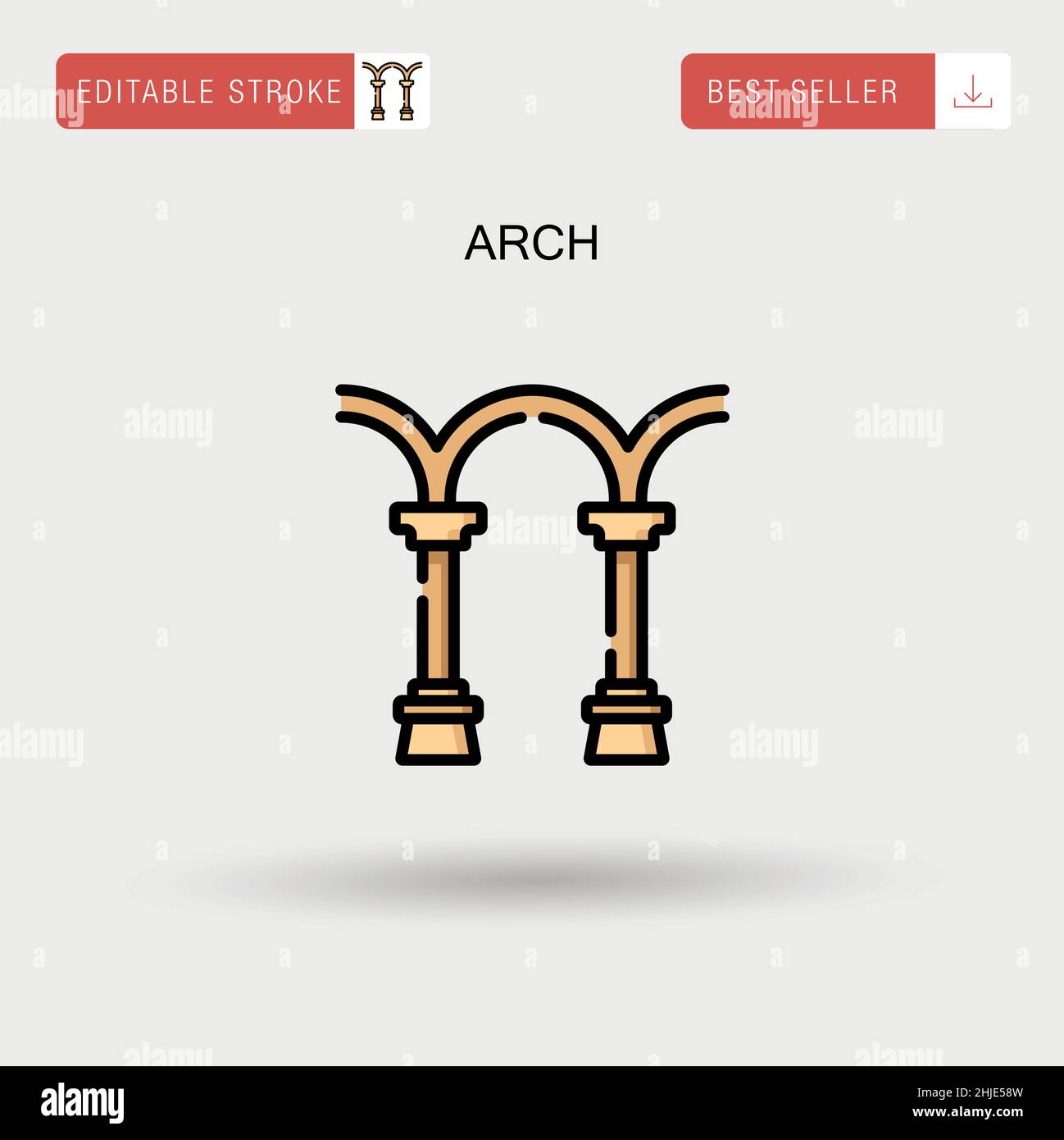 Arch frame vector hi-res stock photography and images - Alamy