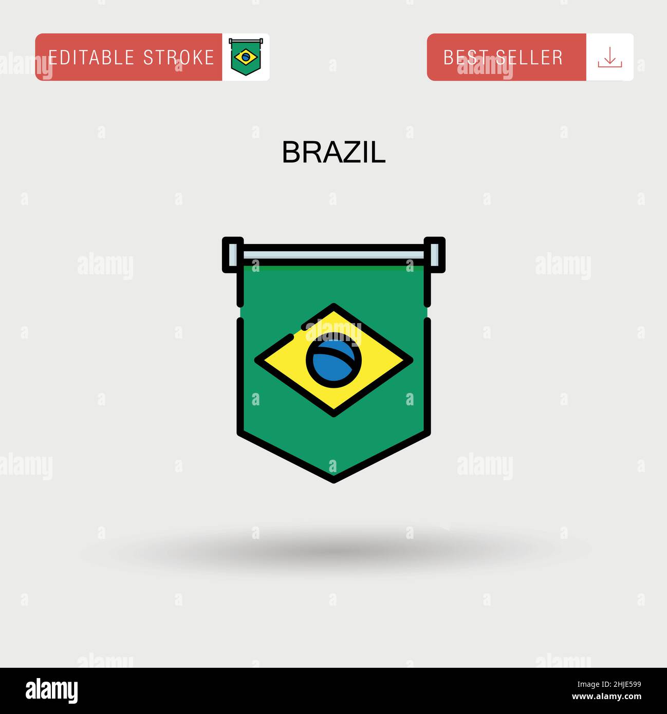 Map brazil national flag Stock Vector Images - Alamy