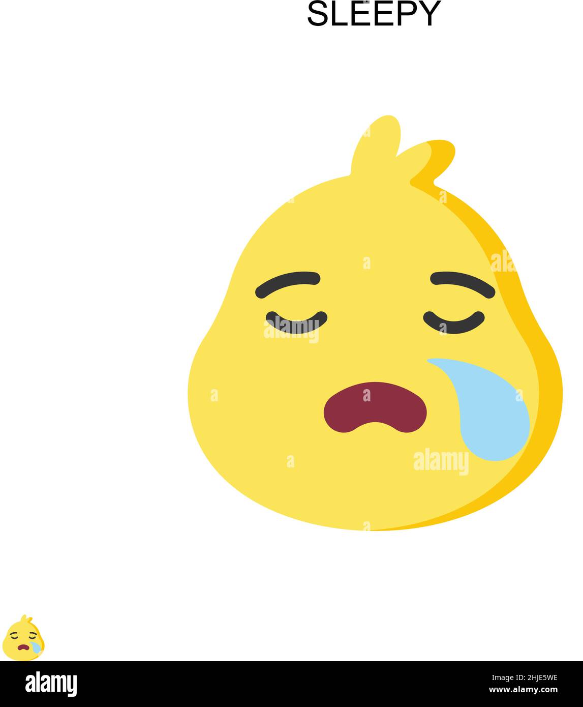 Cartoon sleepy girl vector hi-res stock photography and images - Alamy