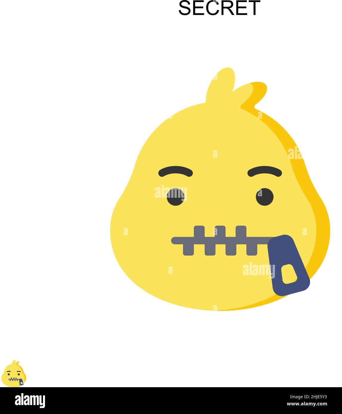 Secret Simple vector icon. Illustration symbol design template for web ...