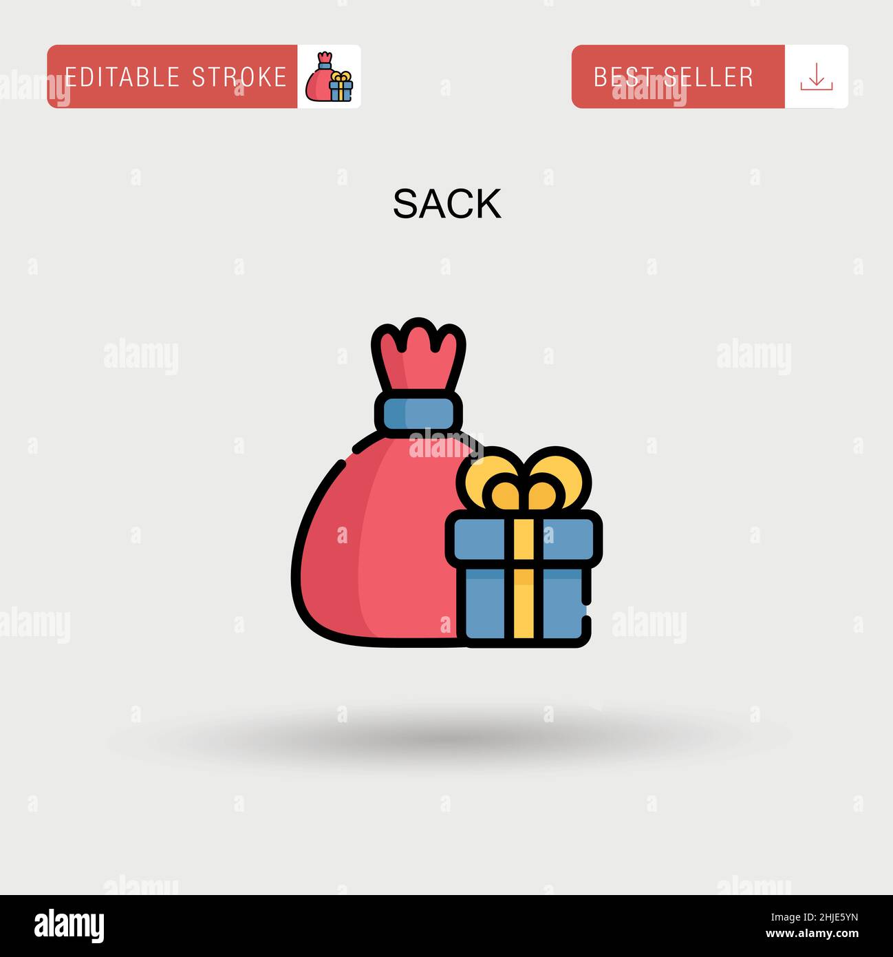 Cartoon bag flour hi-res stock photography and images - Alamy