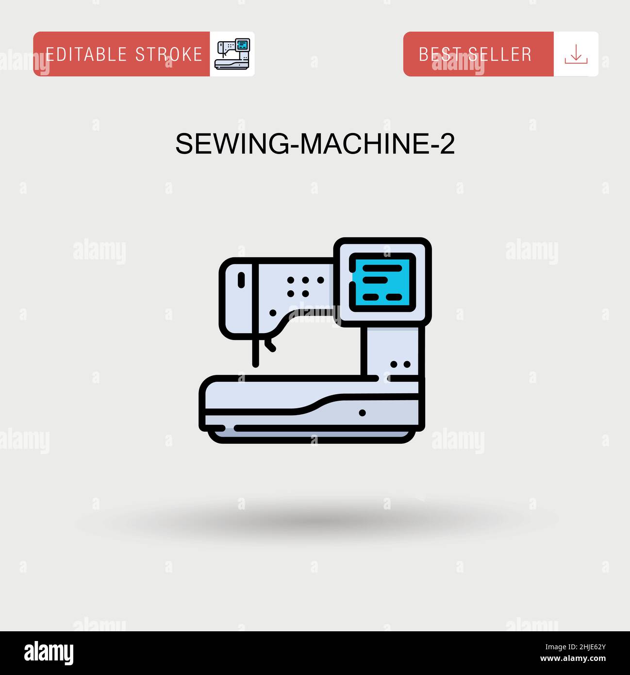 Sewing-machine-2 Simple vector icon Stock Vector Image & Art - Alamy
