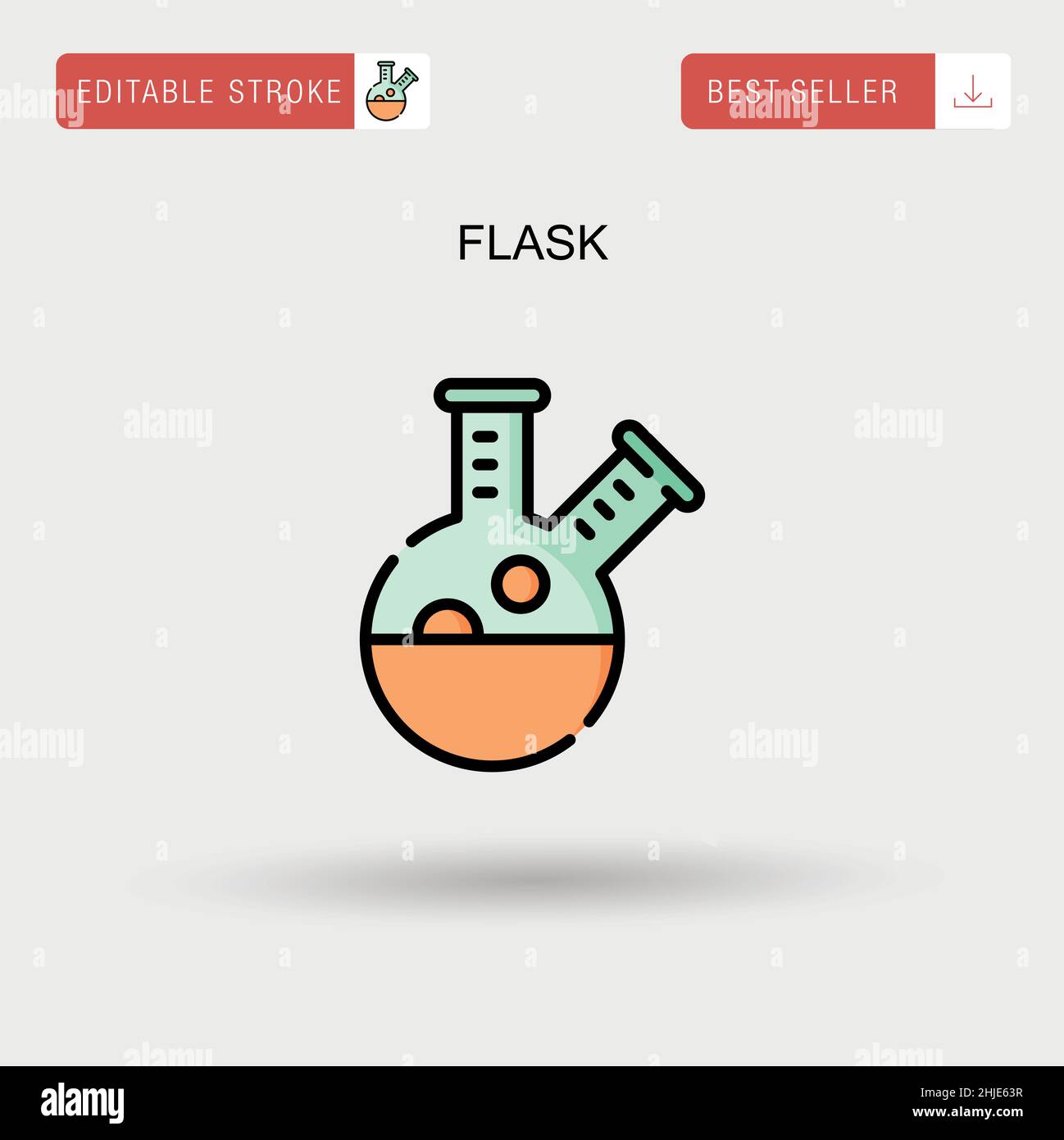 Laboratory transparent flask Stock Vector Images - Alamy