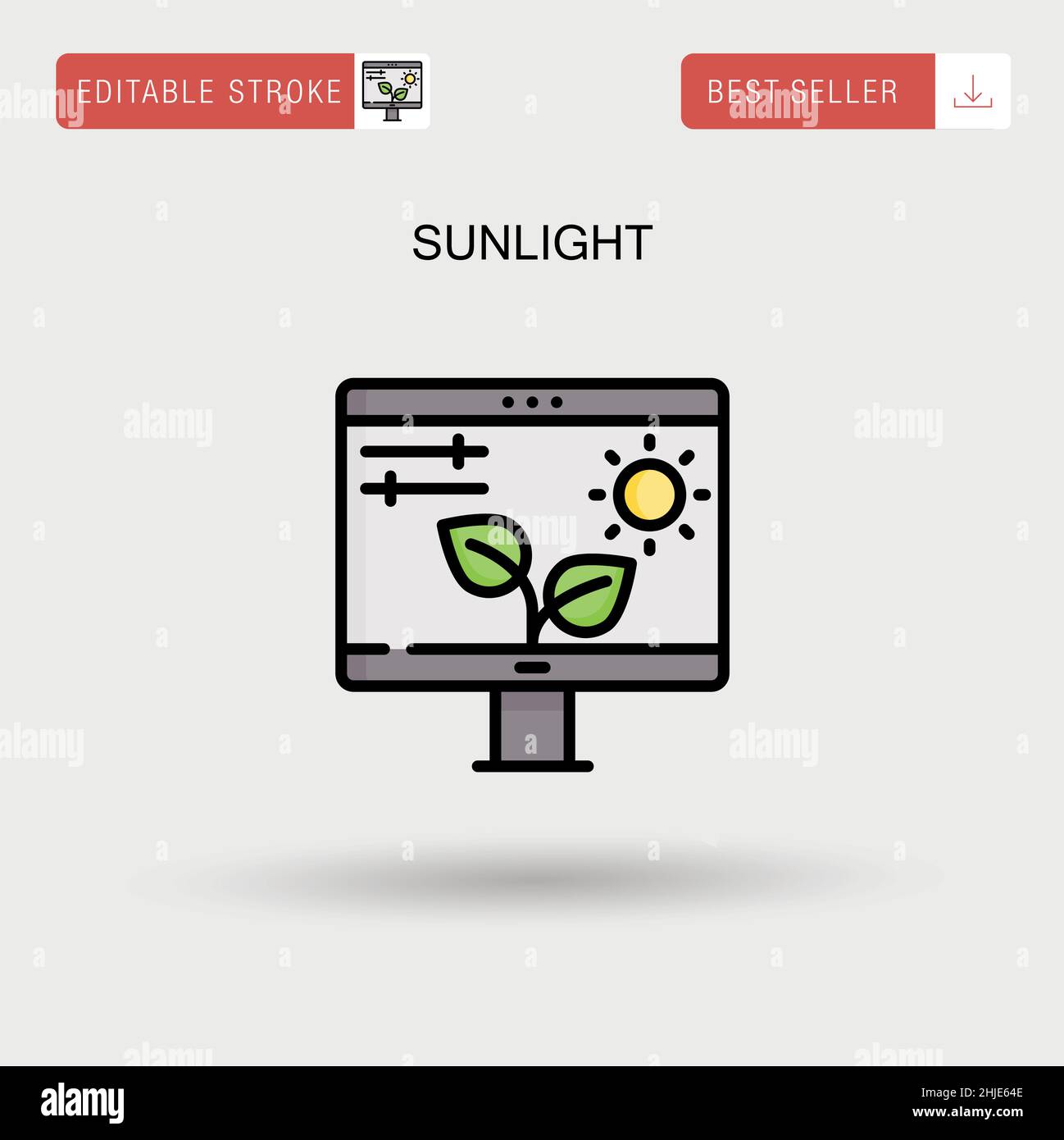 Sunlight Simple vector icon Stock Vector Image & Art - Alamy
