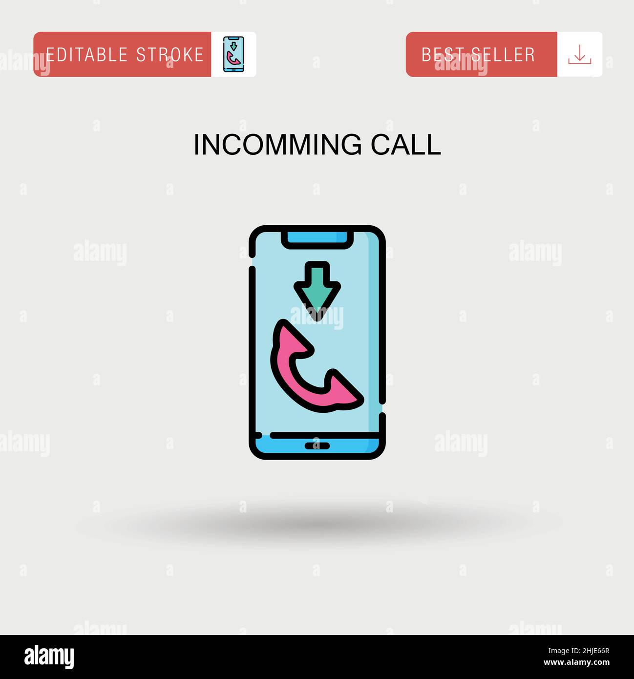 Incoming call phone Stock Vector Images - Alamy