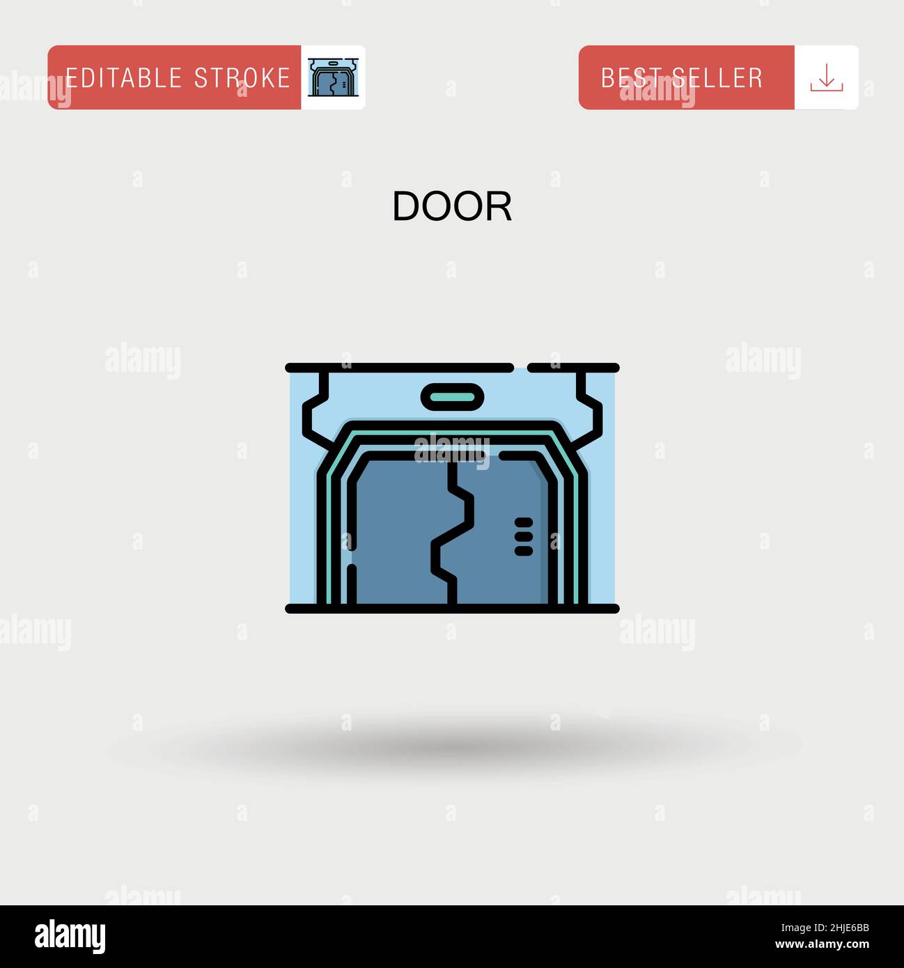 Door Simple vector icon Stock Vector Image & Art - Alamy