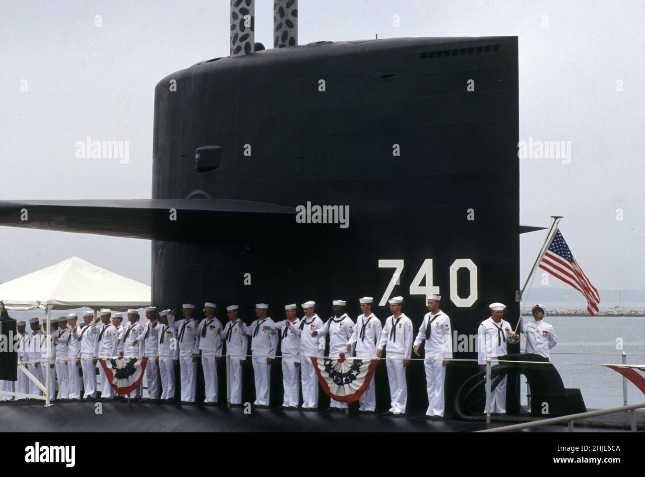 Rhode Island Submarine commissioning Stock Photo - Alamy