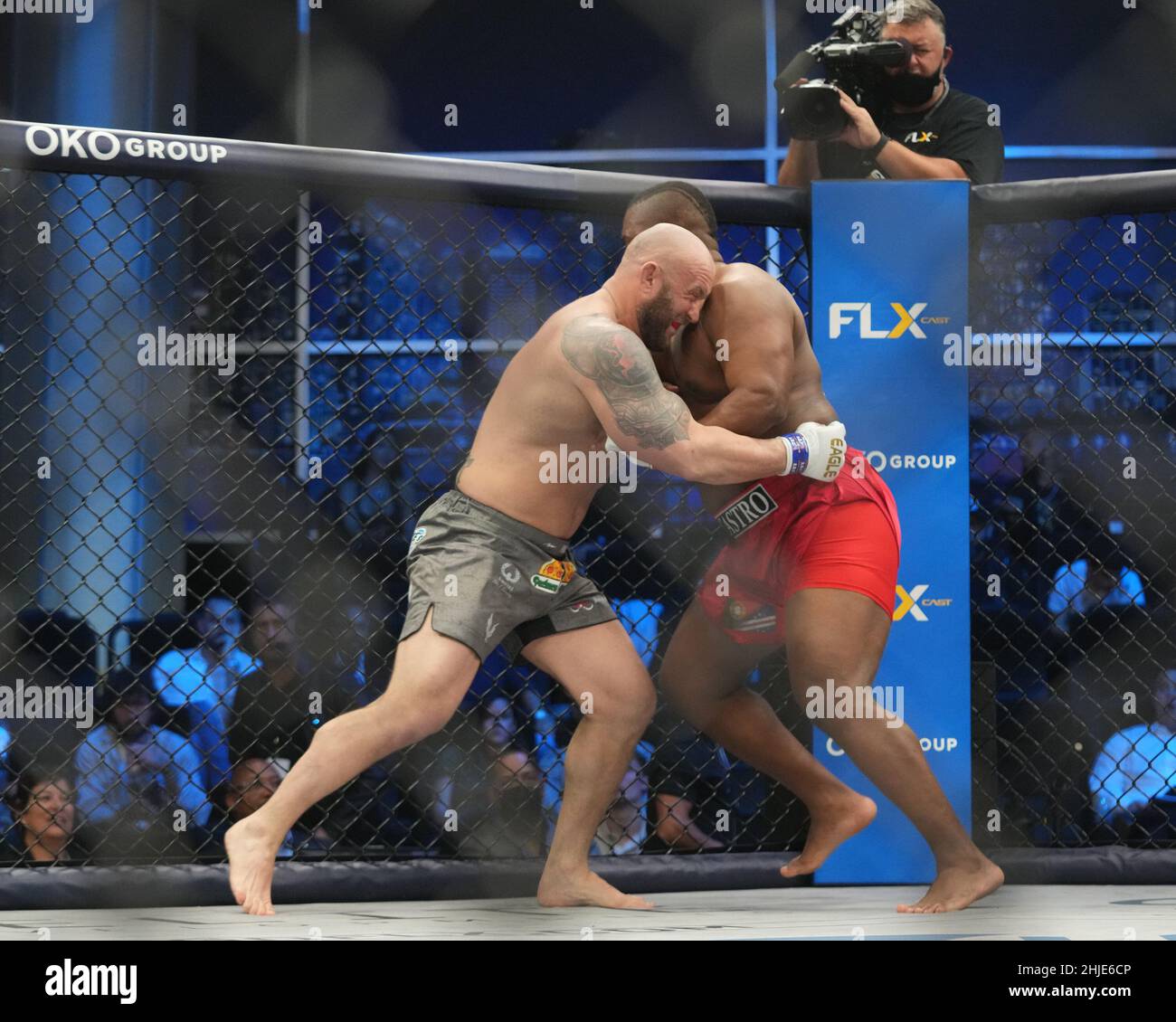MIAMI, FL- JANUARY 28: Shaun Asher vs. Yorgan De Castro meet in the ...
