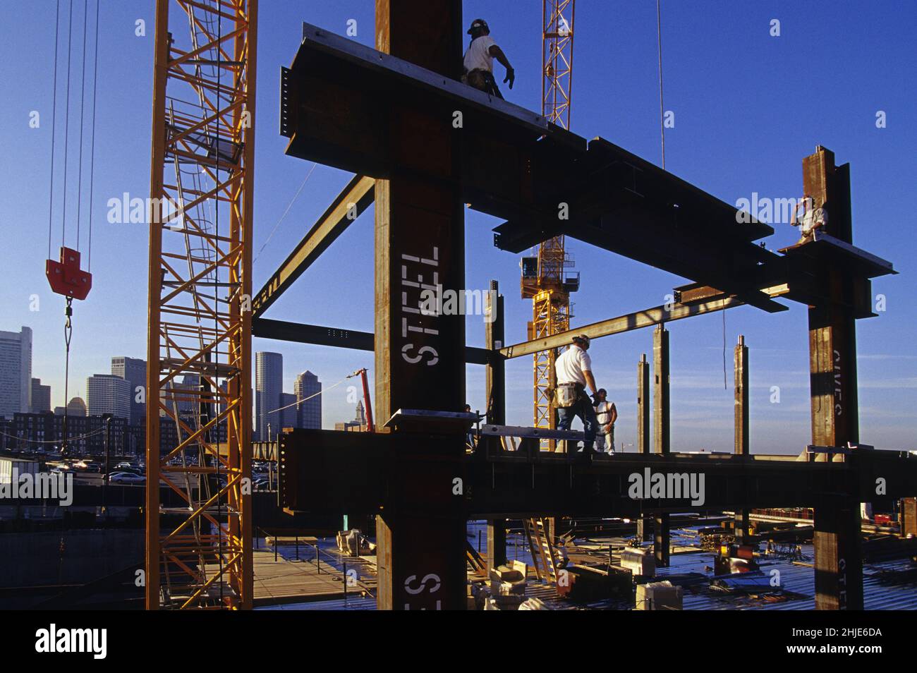 usa boston building construction Stock Photo - Alamy