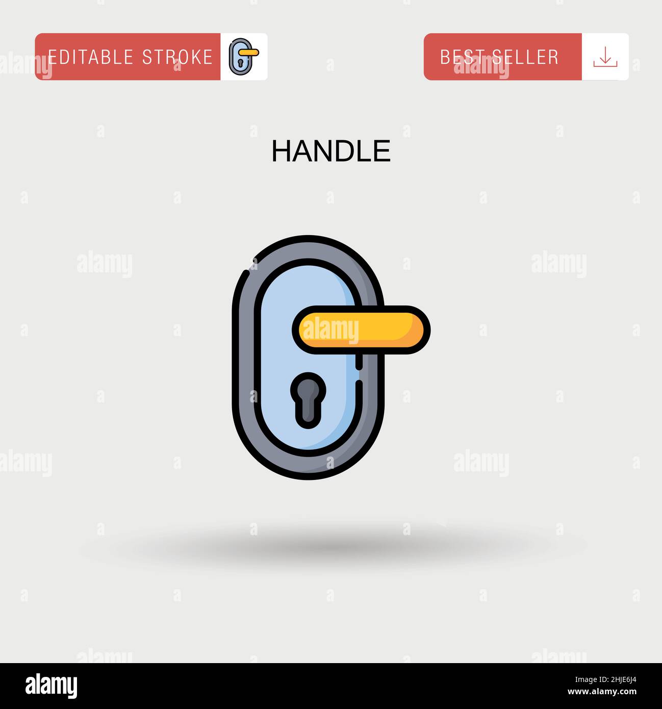 Hold door handle Stock Vector Images - Alamy