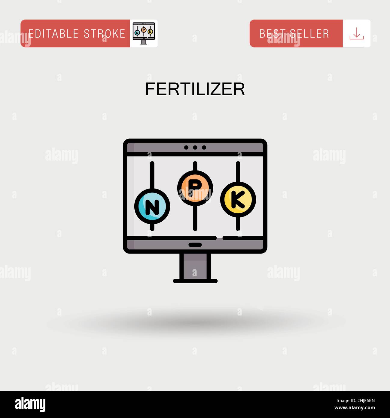Fertilizer Simple vector icon Stock Vector Image & Art - Alamy