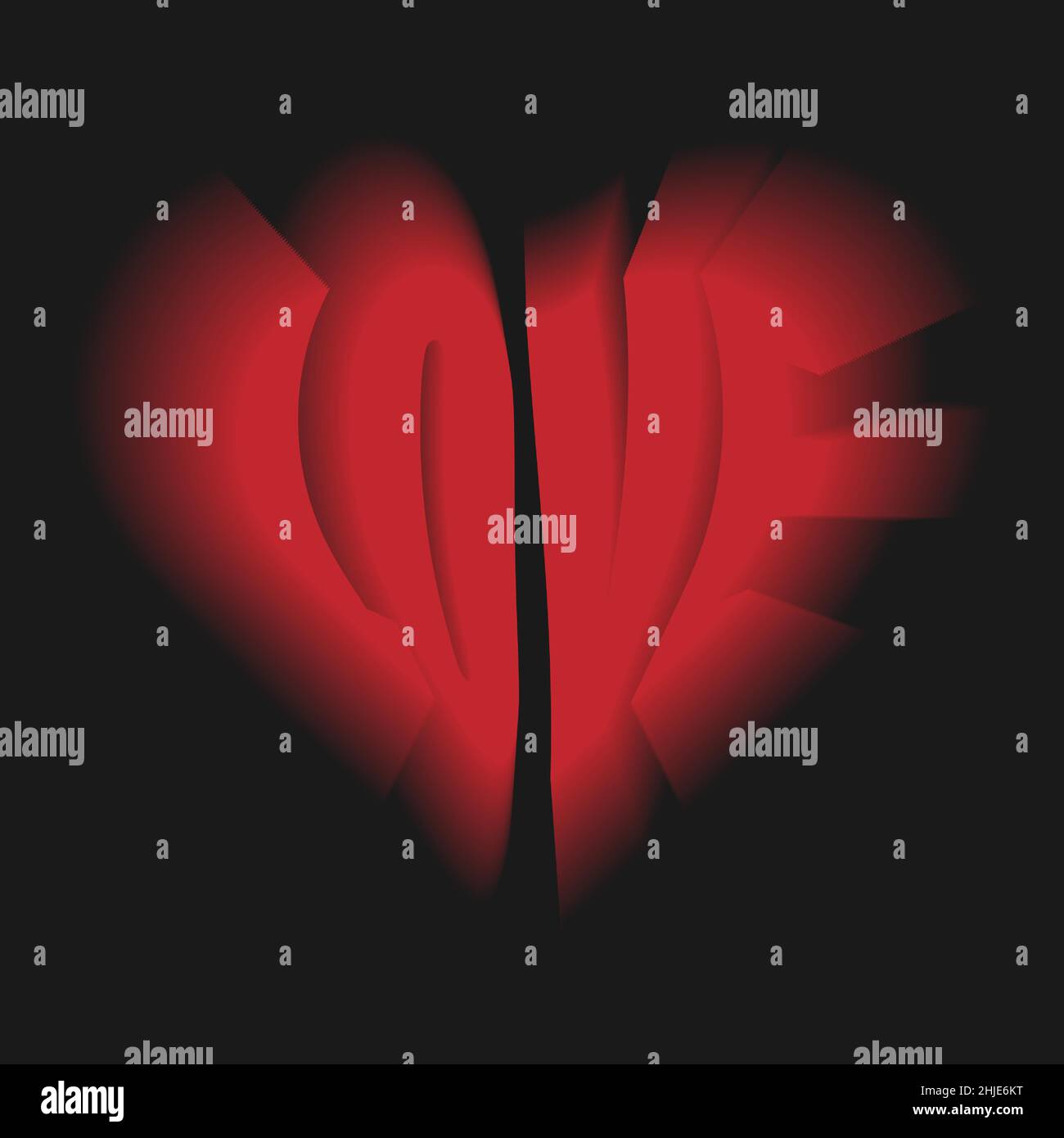 Love phrase heart Stock Vector Images - Alamy