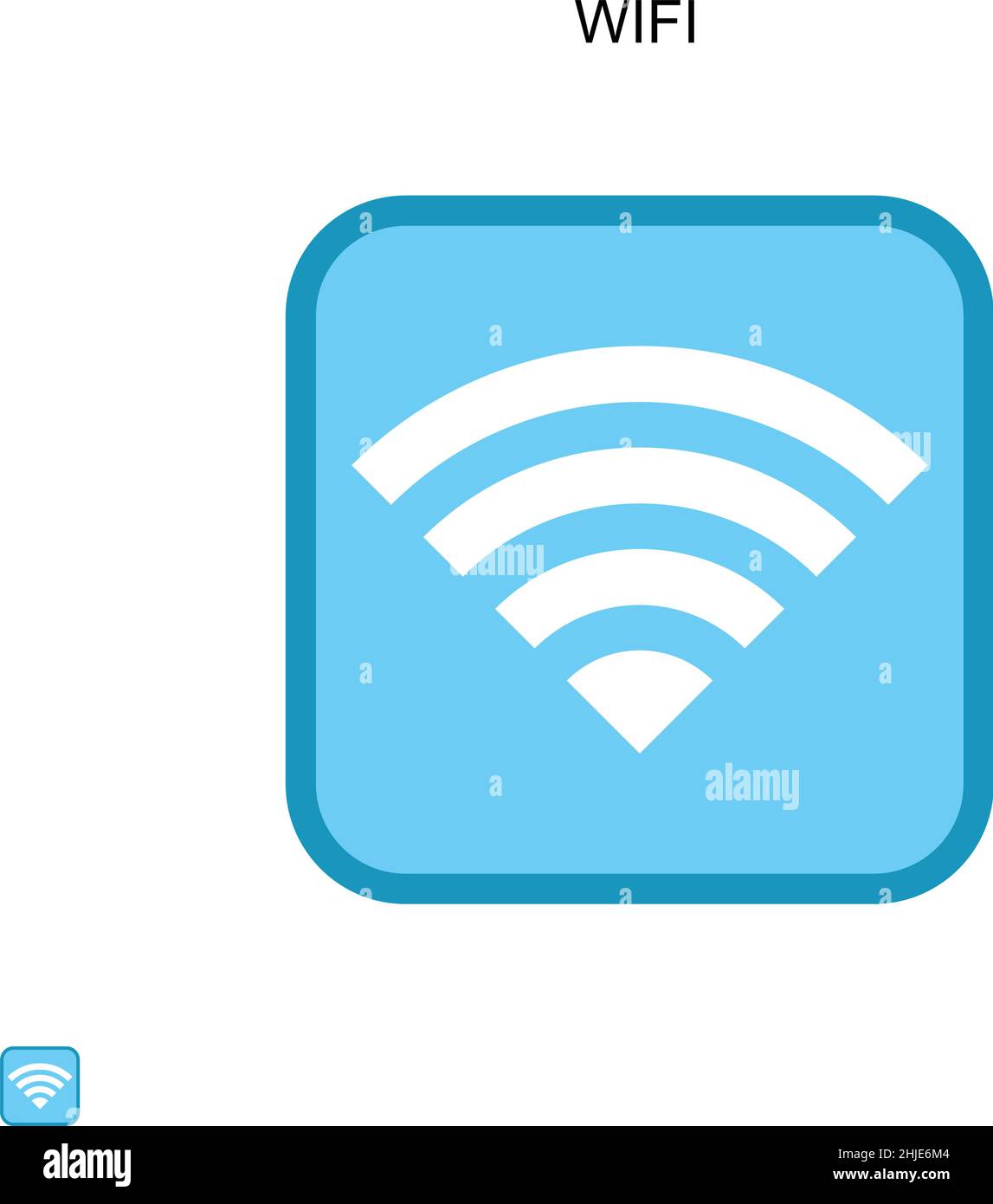 Wifi Simple vector icon. Illustration symbol design template for web ...
