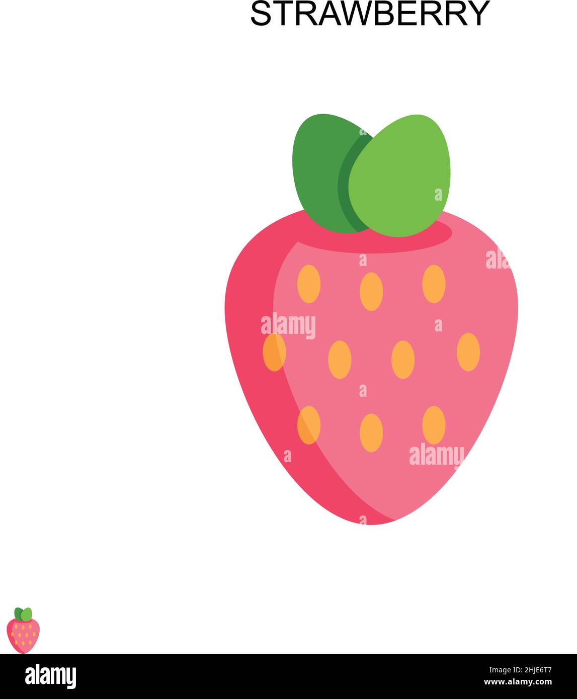 Strawberry template Stock Vector Images - Alamy