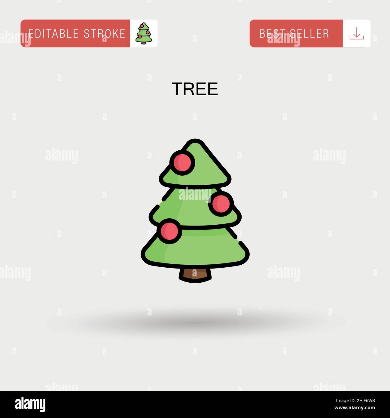 Tree Simple vector icon Stock Vector Image & Art - Alamy