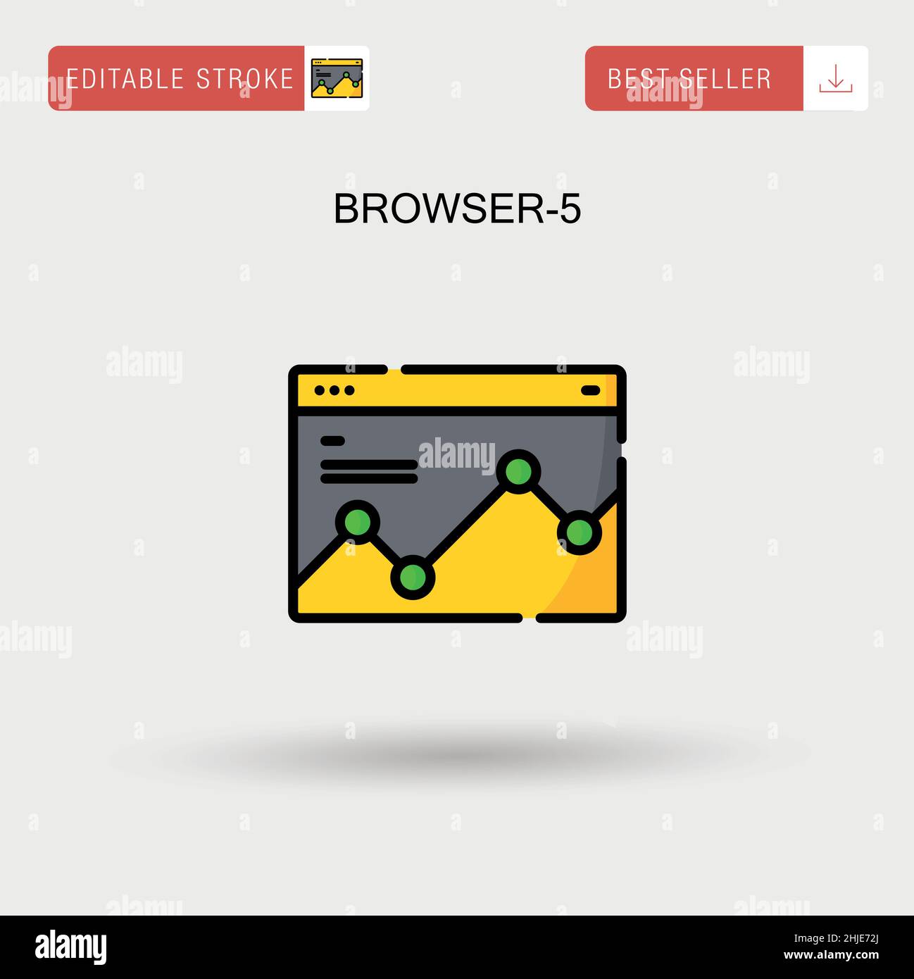 Illustration browser settings icon Stock Vector Images - Alamy