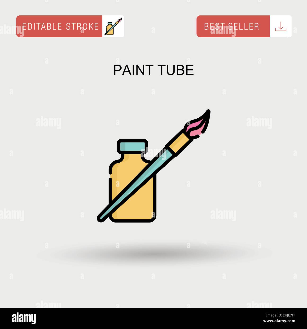 Paint tube Simple vector icon Stock Vector Image & Art - Alamy