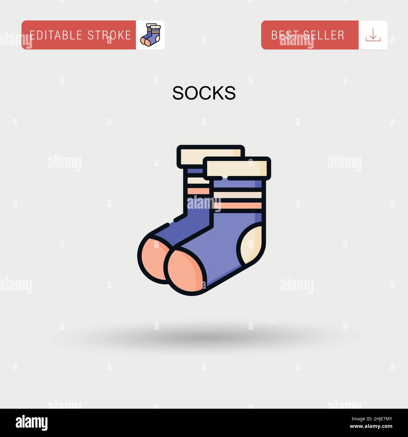 Black warm socks Stock Vector Images - Alamy