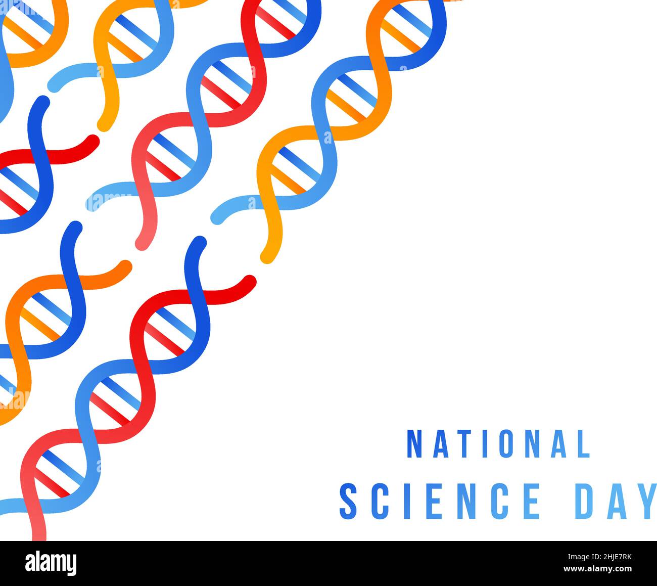 national science day with sequence DNA. background illustration with ...