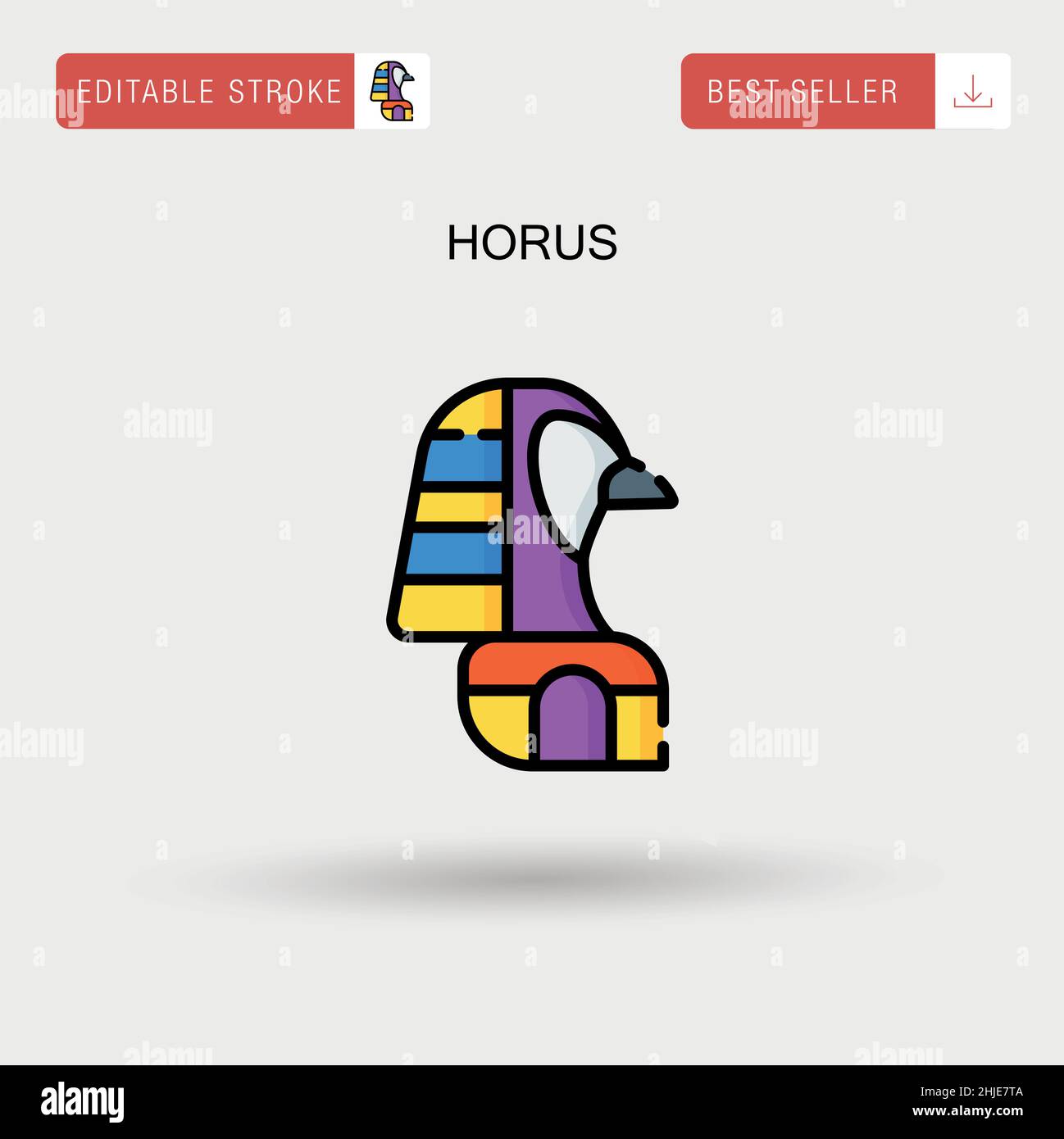 Horus Simple vector icon Stock Vector Image & Art - Alamy