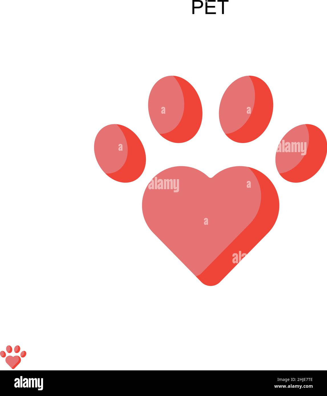 Pet Simple vector icon. Illustration symbol design template for web ...