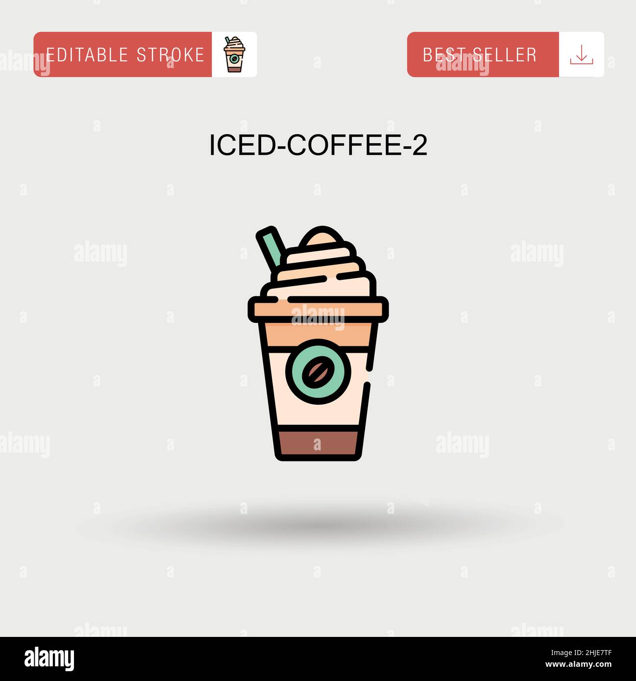 Plastic cup tasty iced Stock Vector Images - Alamy