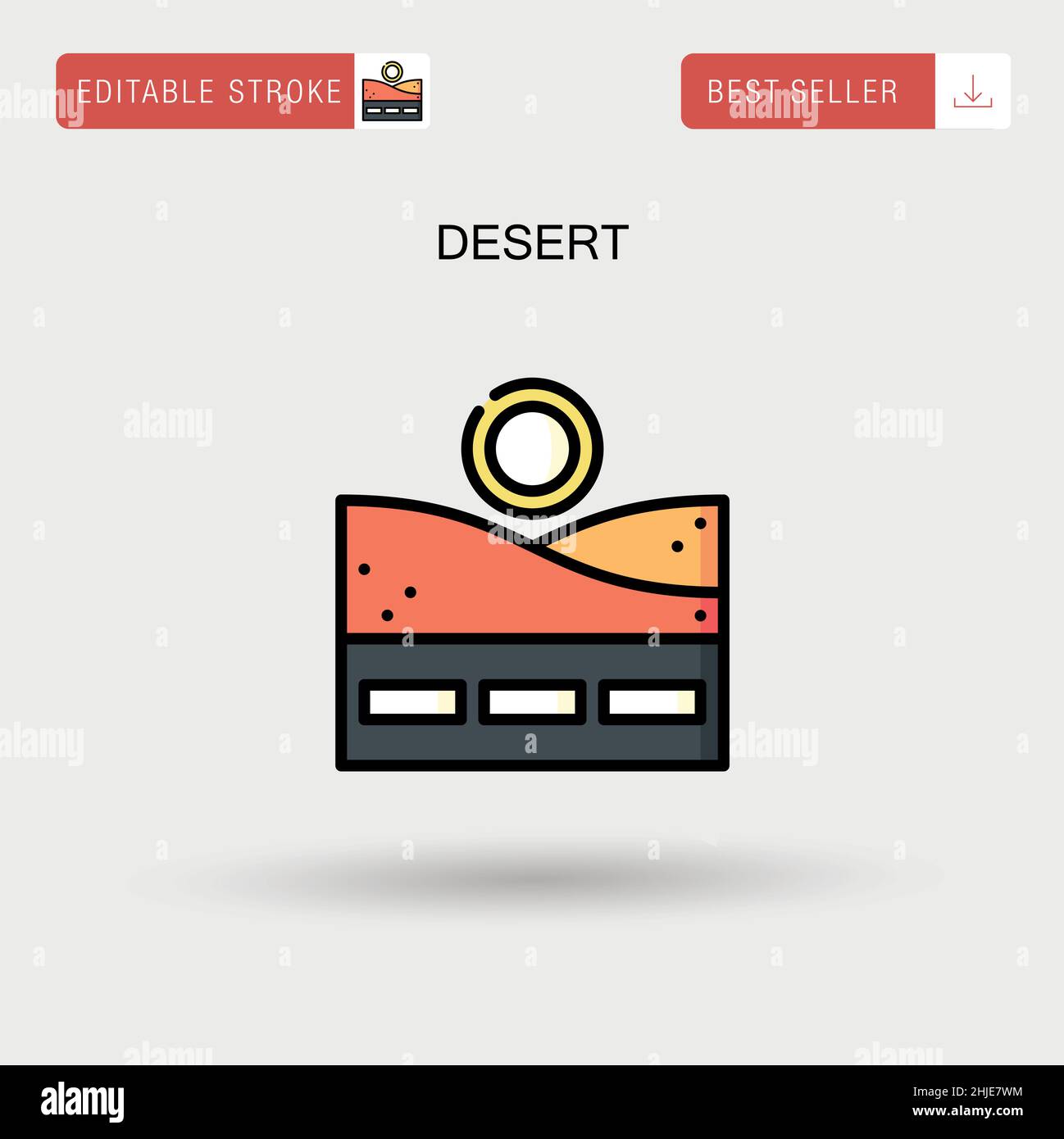 Red sahara desert sand Stock Vector Images - Alamy