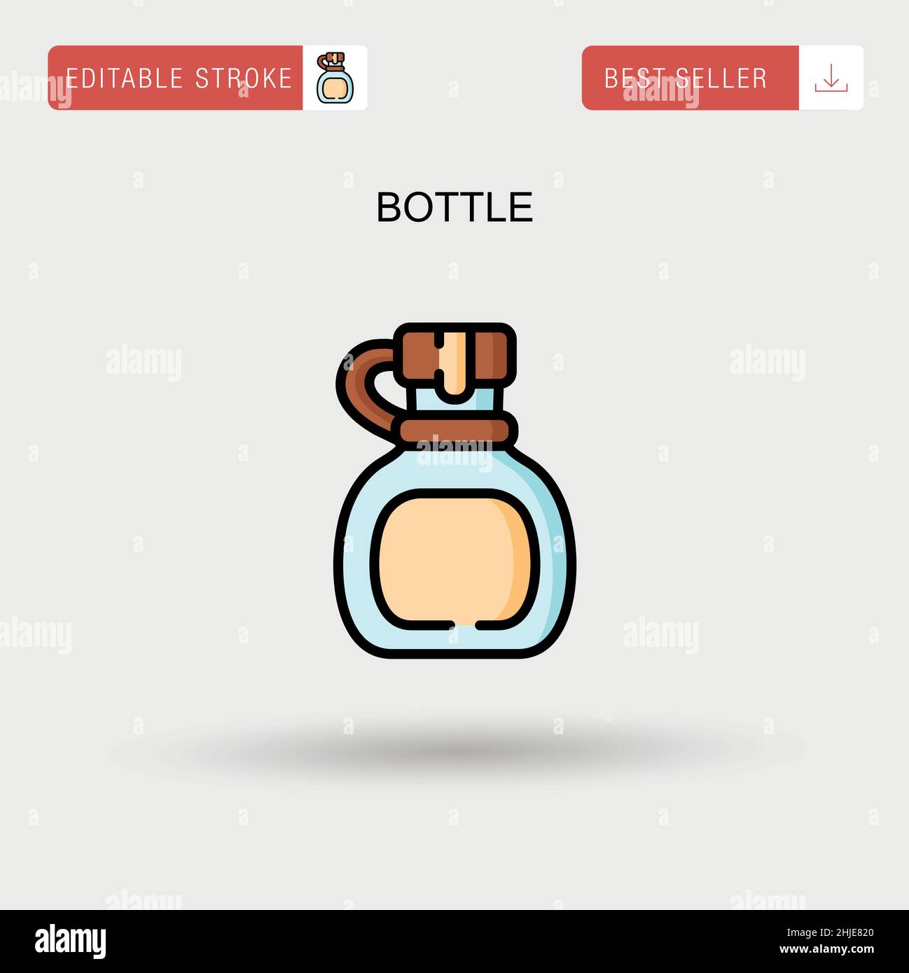 Closed water bottles Stock Vector Images - Alamy