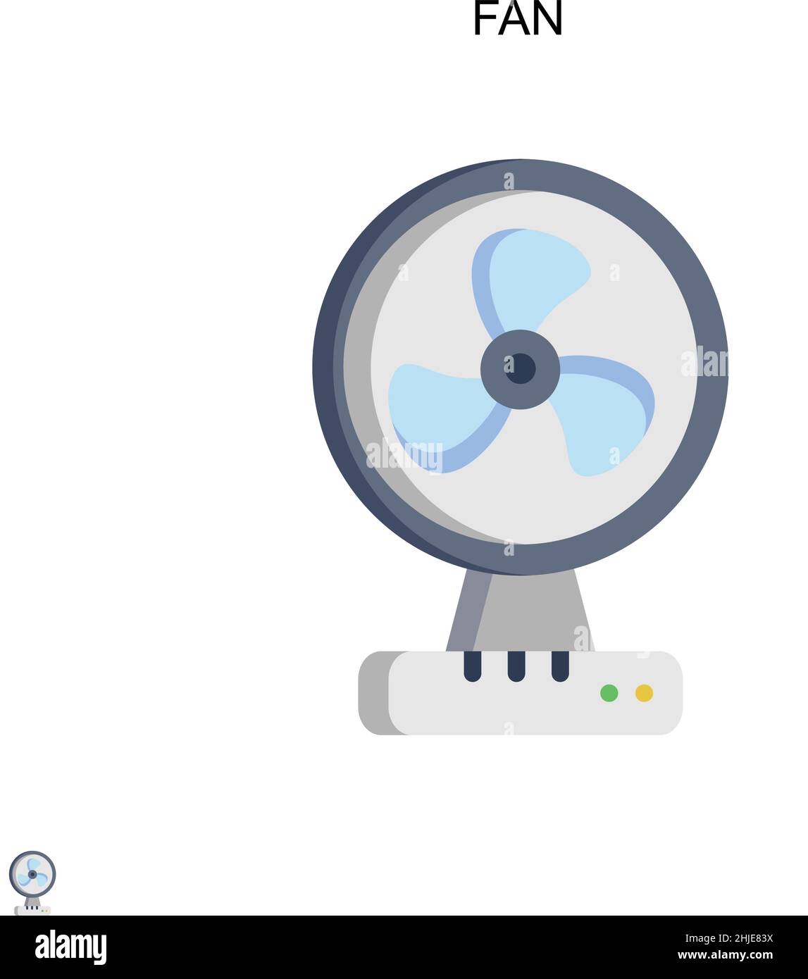 Fan Simple vector icon. Illustration symbol design template for web ...