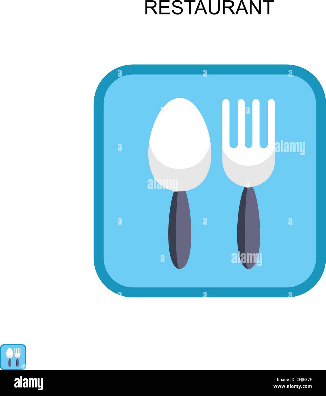 Restaurant Simple vector icon. Illustration symbol design template for ...