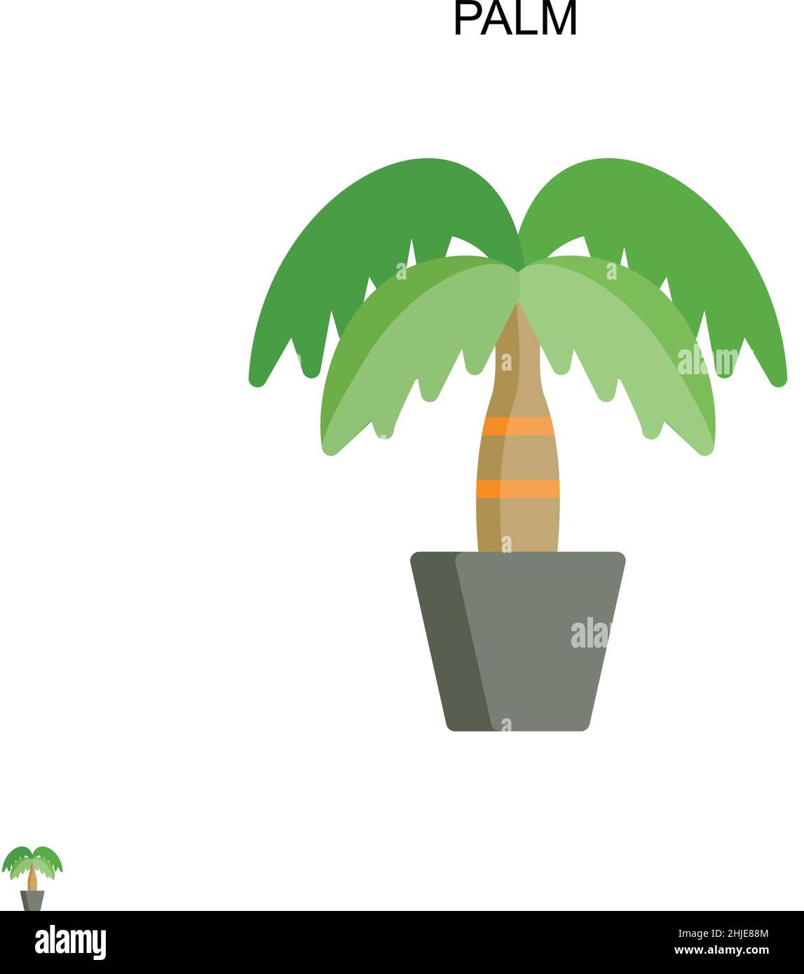 Palm Simple vector icon. Illustration symbol design template for web ...
