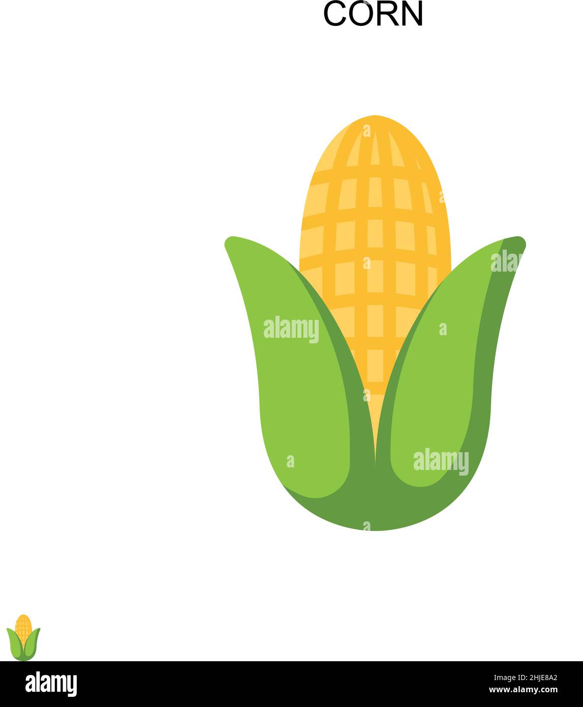 Husk leaf Stock Vector Images - Alamy