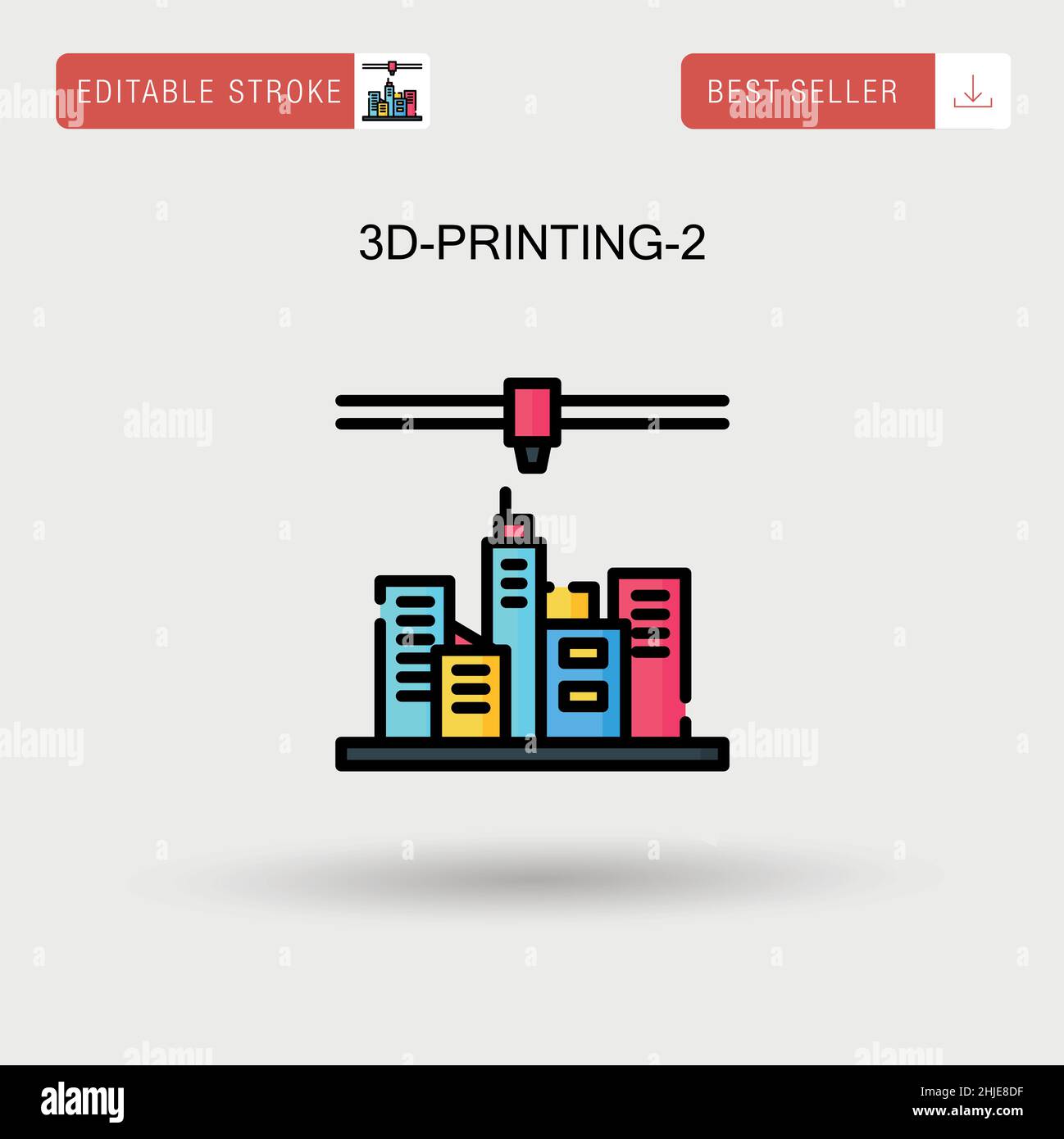 3d-printing-2 Simple vector icon Stock Vector Image & Art - Alamy