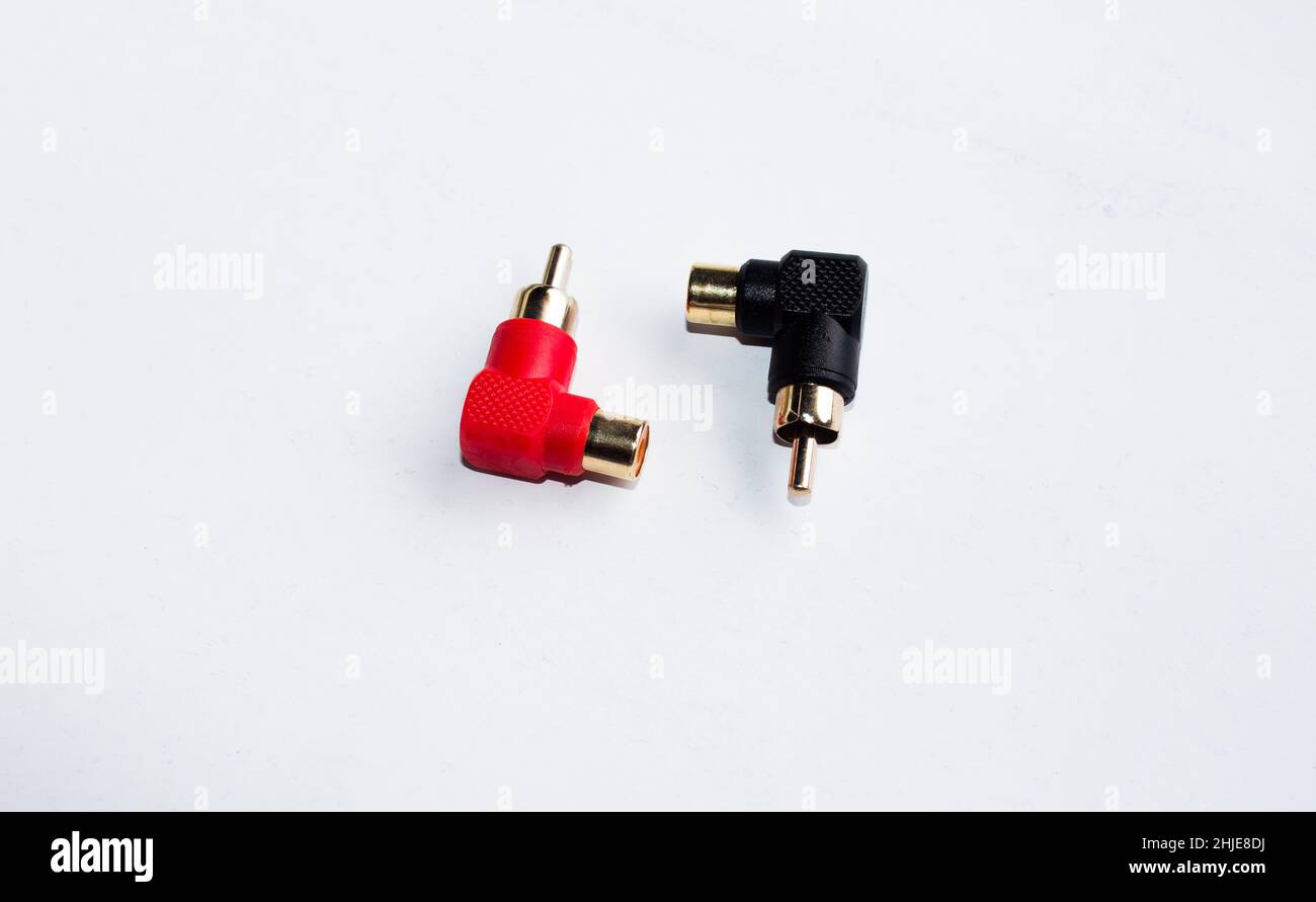 av or audio jack and connection Stock Photo - Alamy